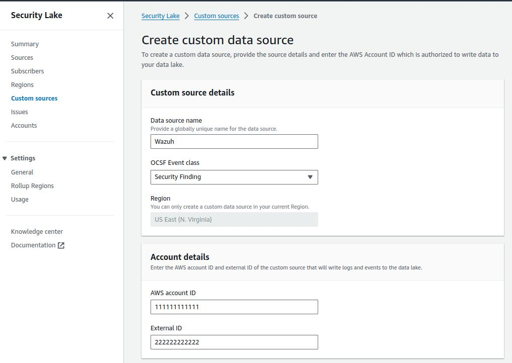 Amazon Security Lake integration · Wazuh documentation Amazon Security Lake integration · Wazuh documentation